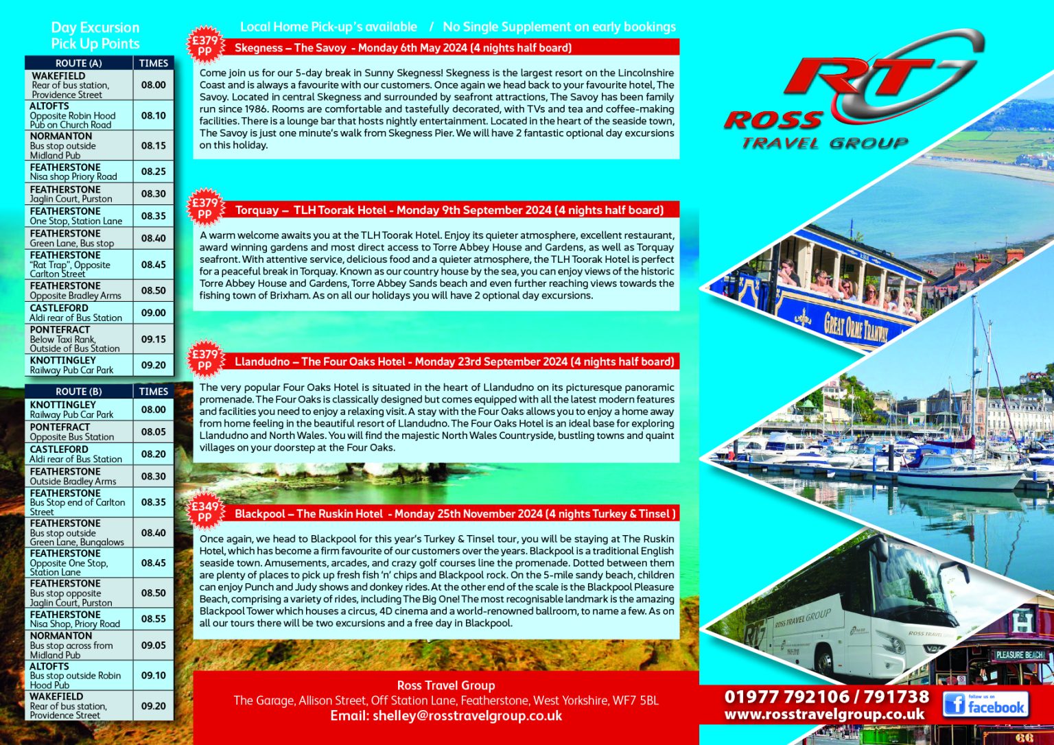 UK Coach Holidays & European Tours | Ross Travel Group
